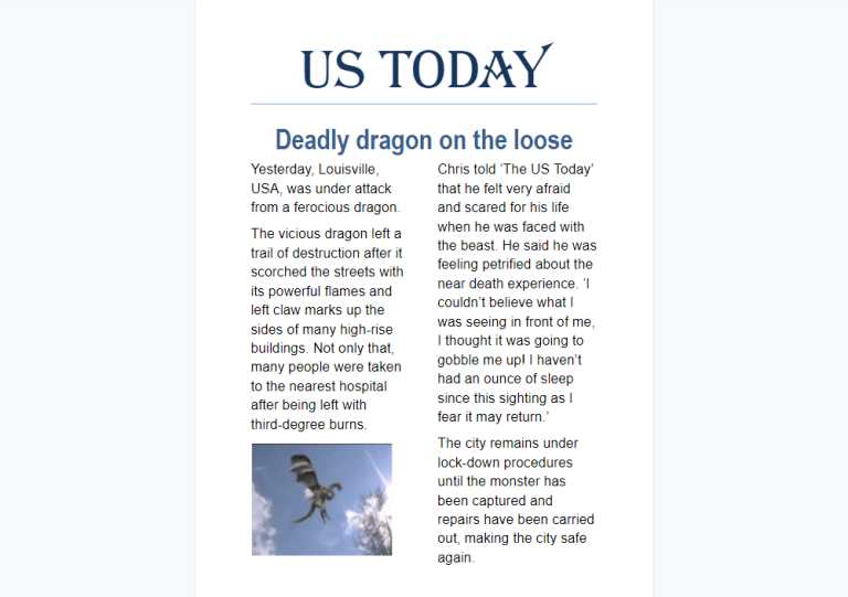 KS2 newspaper report – Best activities & resources - Teachwire