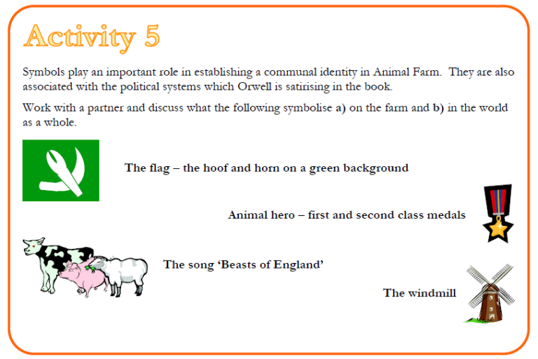 8 great teaching tools for reading George Orwell's Animal Farm in KS4 ...