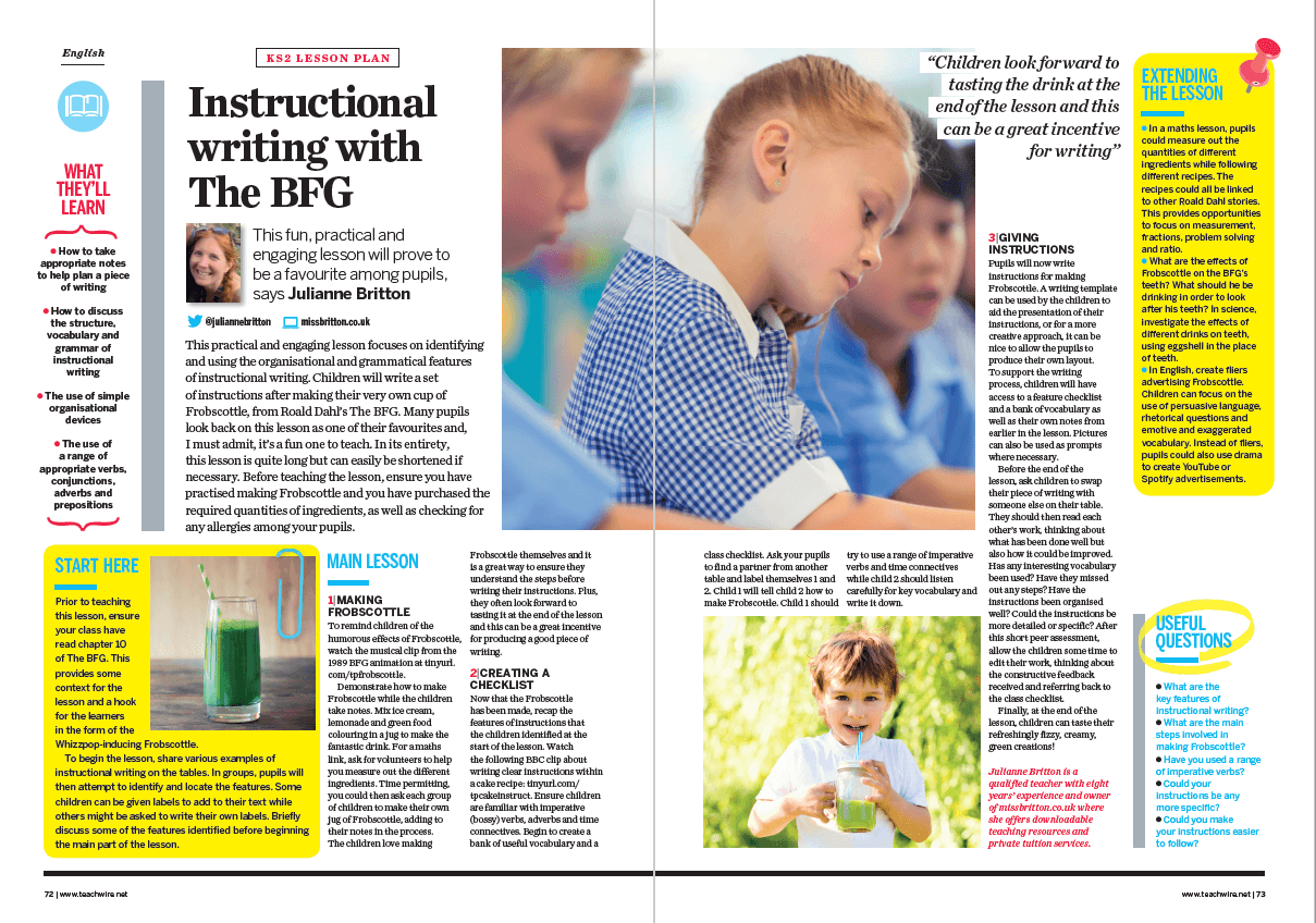 Instructional writing – Best resources for KS1 and KS2 - Teachwire