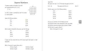 Square numbers – Activities and resources for KS2 - Teachwire