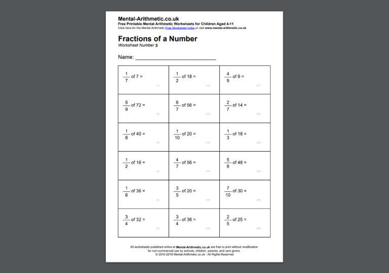 Best fraction of amounts worksheets for KS2 maths - Teachwire