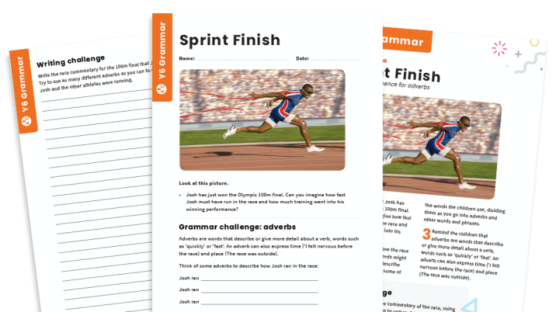 Adverbs – Worksheets and games for KS1 and KS2 English - Teachwire