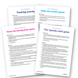 Phase 4 phonics games – blending and segmenting - Teachwire