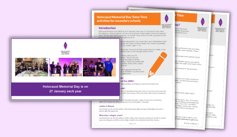 Holocaust Memorial Day 2025 teaching resources - Teachwire