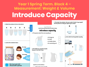 7 of the best volume and capacity worksheets and resources for KS1 and ...