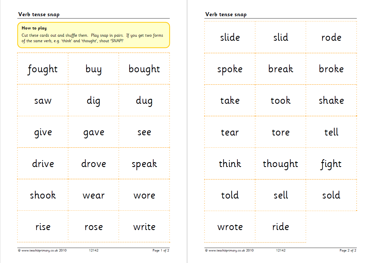 What is a verb? – 16 of the best primary grammar worksheets and ...