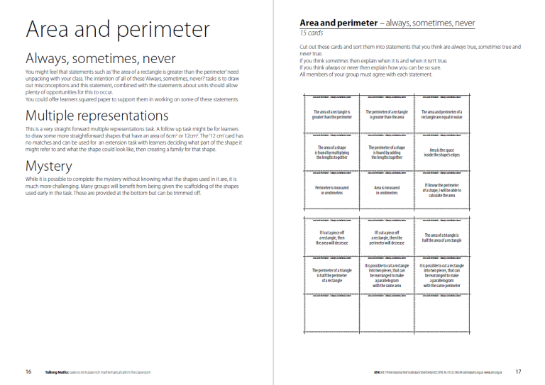 Area and perimeter – Best worksheets and ideas for KS1/2 maths - Teachwire