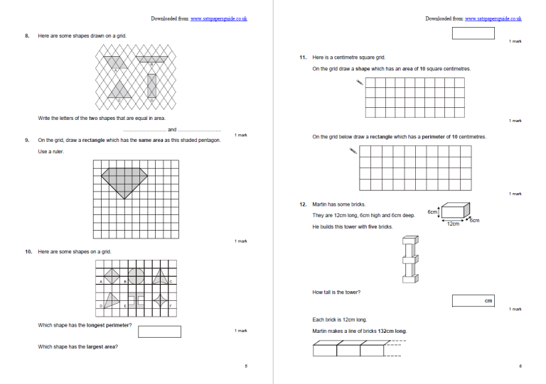 Area and perimeter – Best worksheets and ideas for KS1/2 maths - Teachwire