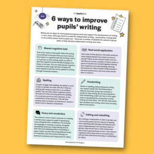 Strategies for improving writing in primary schools – 6 easy ideas
