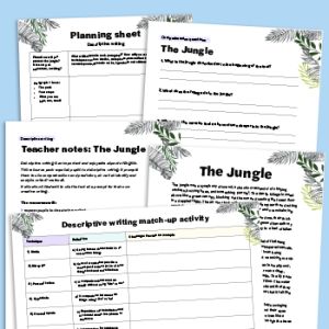 Year 7 English worksheets – Descriptive writing resources - Teachwire