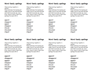 Word families – 6 of the best KS1 and KS2 worksheets and spelling ...