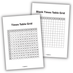 Times table grid – Printable blank and completed versions - Teachwire