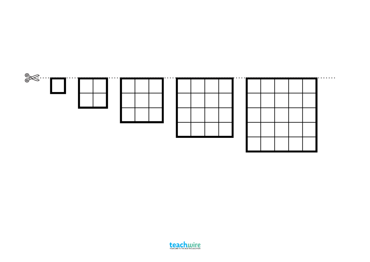 Square numbers worksheet – KS2 activity resources - Teachwire