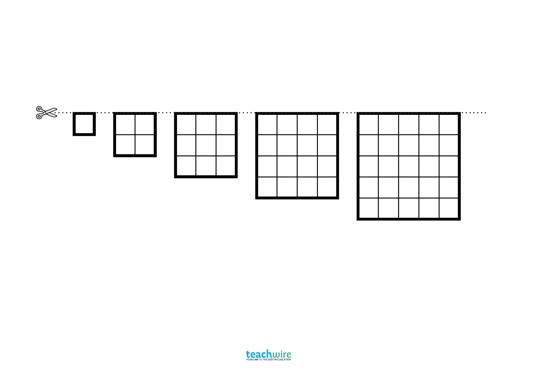 Square numbers worksheet – KS2 activity resources - Teachwire