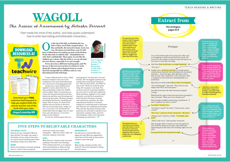 Character description – Best resources for KS1/KS2 - Teachwire