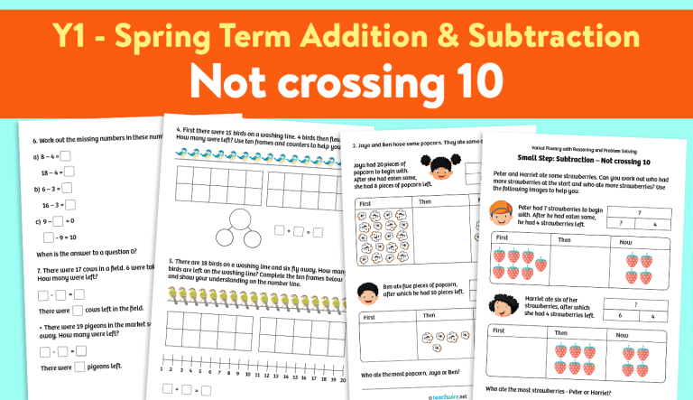 Year 1 Maths Worksheets – Based on White Rose Maths - Teachwire
