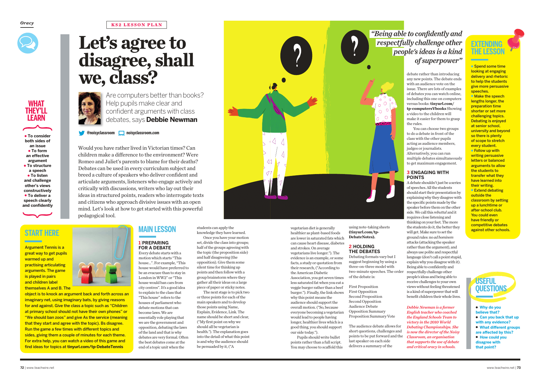 Balanced argument KS2 – Best resources for primary debates - Teachwire