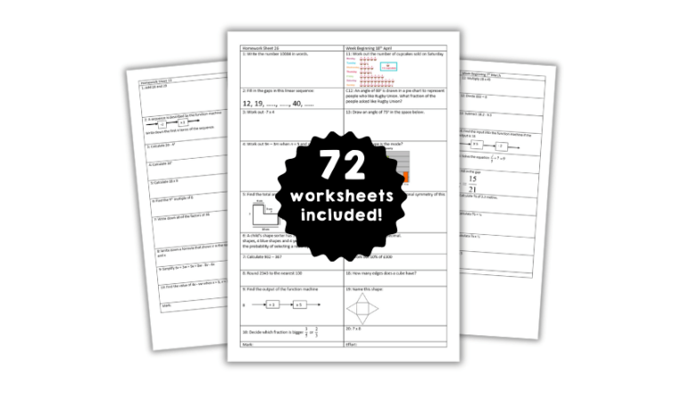 Key Stage 3 maths worksheets – Resources for whole curriculum - Teachwire