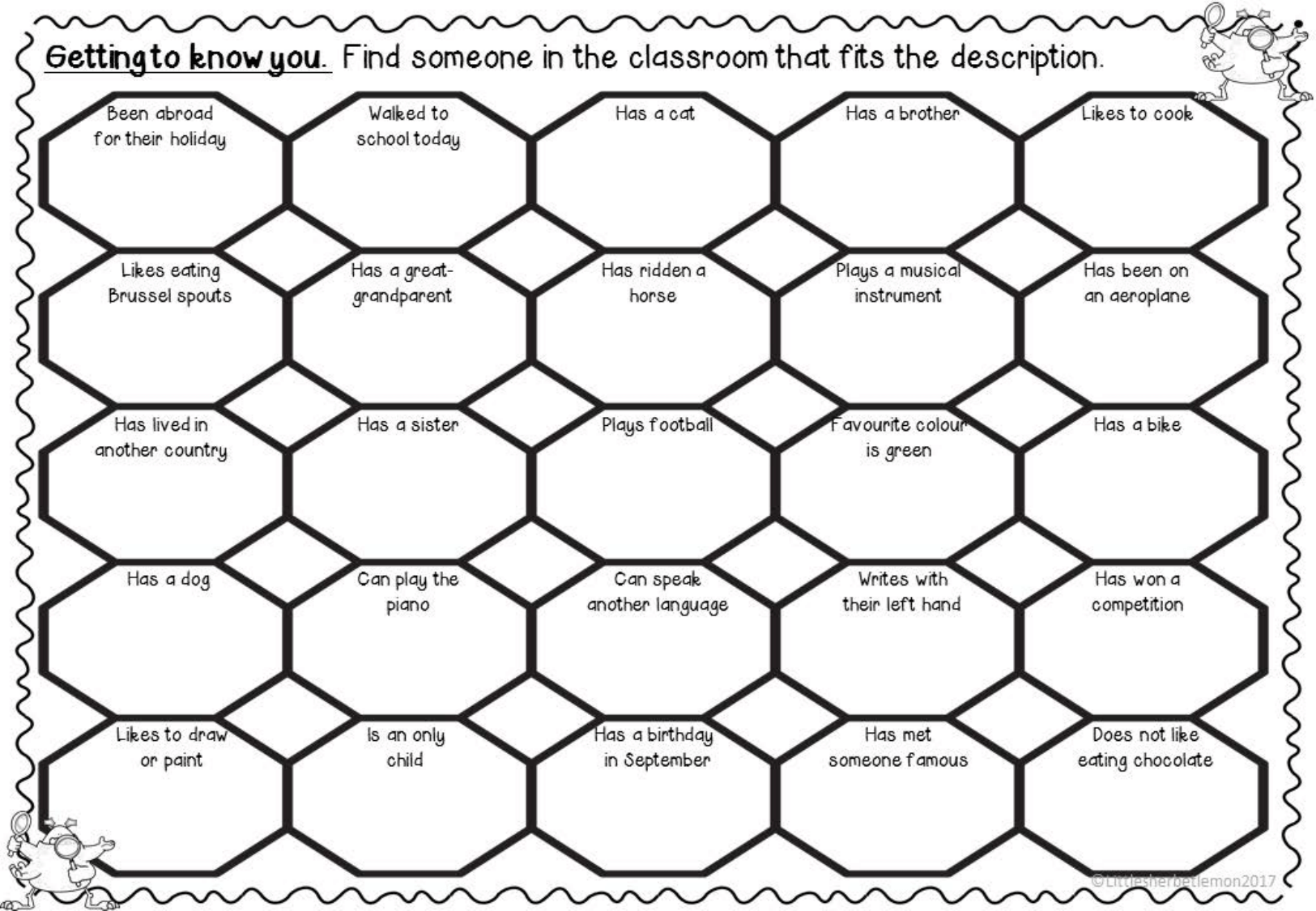 Transition activities KS2 – 'Getting to know you' ideas - Teachwire