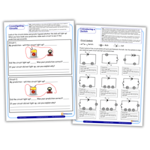Circuits Year 4 – Circuits and switches science worksheets - Teachwire