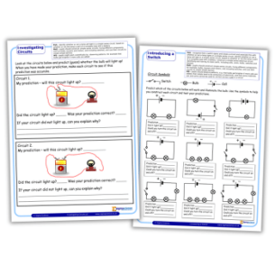 Circuits Year 4 – Circuits and switches science worksheets - Teachwire