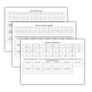 Maths codebreakers – Free humorous worksheets for KS2-4 - Teachwire
