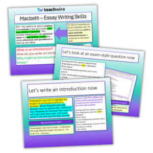 Macbeth essay – Free two-lesson resource pack for GCSE - Teachwire