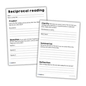Reciprocal reading – What it is, how to use it and worksheets - Teachwire