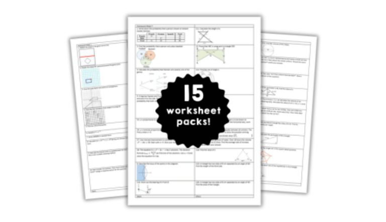 Simultaneous equations questions – Top KS3/4 worksheets & lessons ...