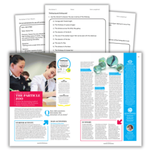 Atomic structure KS3 – 'Particle zoo' science lesson & worksheets ...