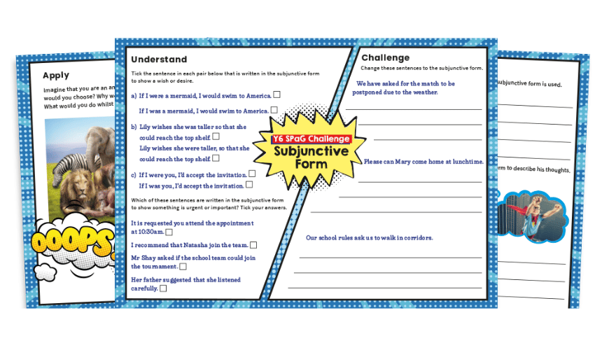 Subjunctive form KS2 – Worksheets, examples and how to teach it - Teachwire