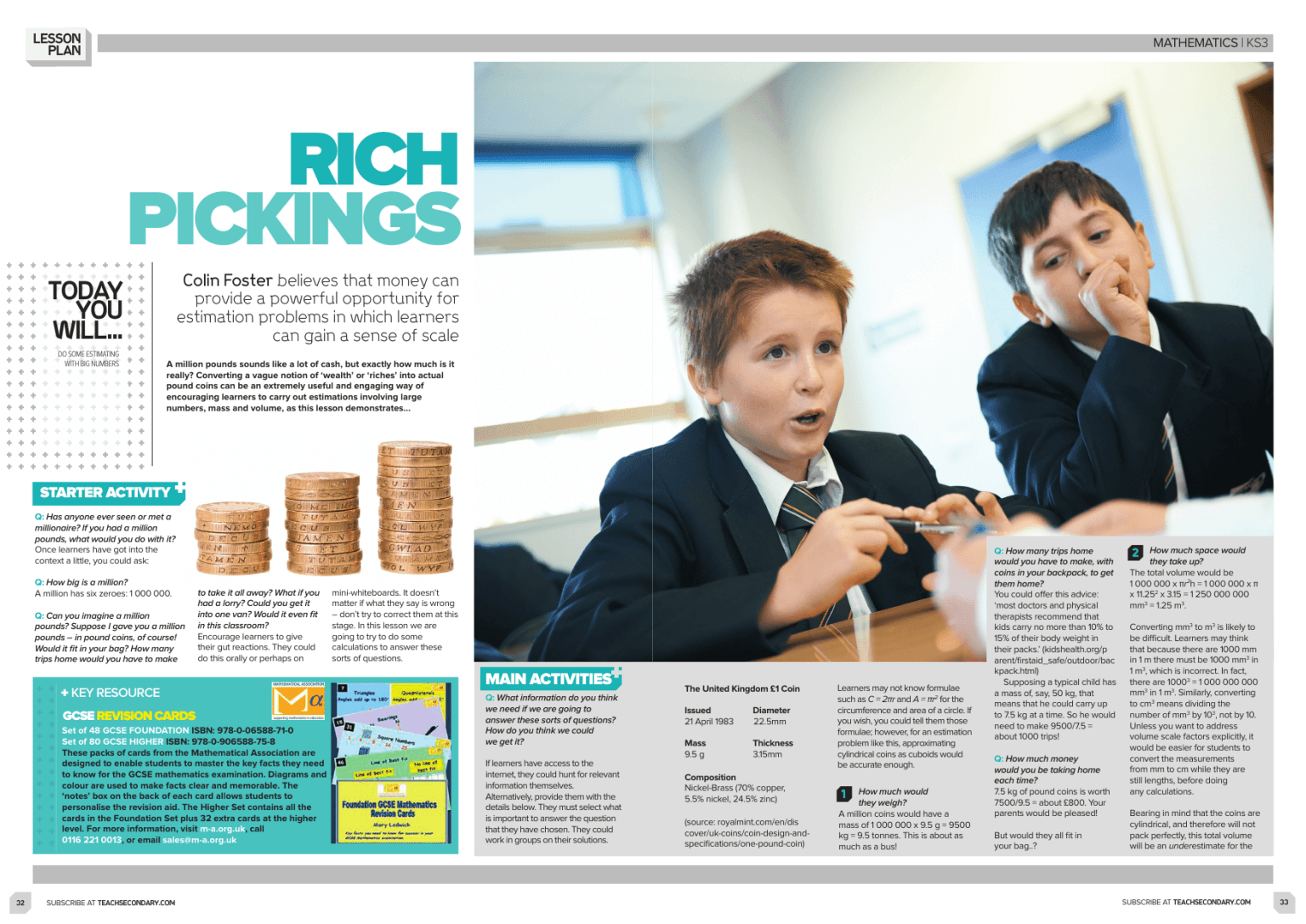 Maths lesson – 30+ outstanding free plans for KS3 and GCSE - Teachwire