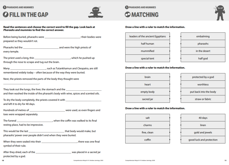 Comprehension worksheets – Non-fiction and fiction for Y1-6 - Teachwire