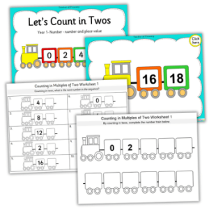 Counting in 2s worksheet – PowerPoint and worksheets - Teachwire