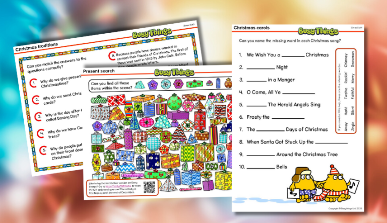 Christmas activity sheets – KS1 / KS2 fun & educational printables ...