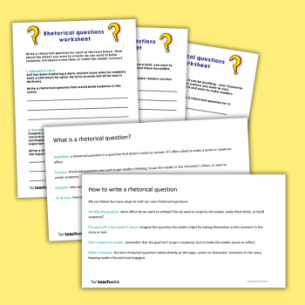 Rhetorical questions KS2 – Complete guide for fiction & non-fiction ...