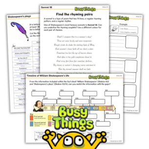 Shakespeare activities – KS2 topic pack with facts & lesson ideas ...