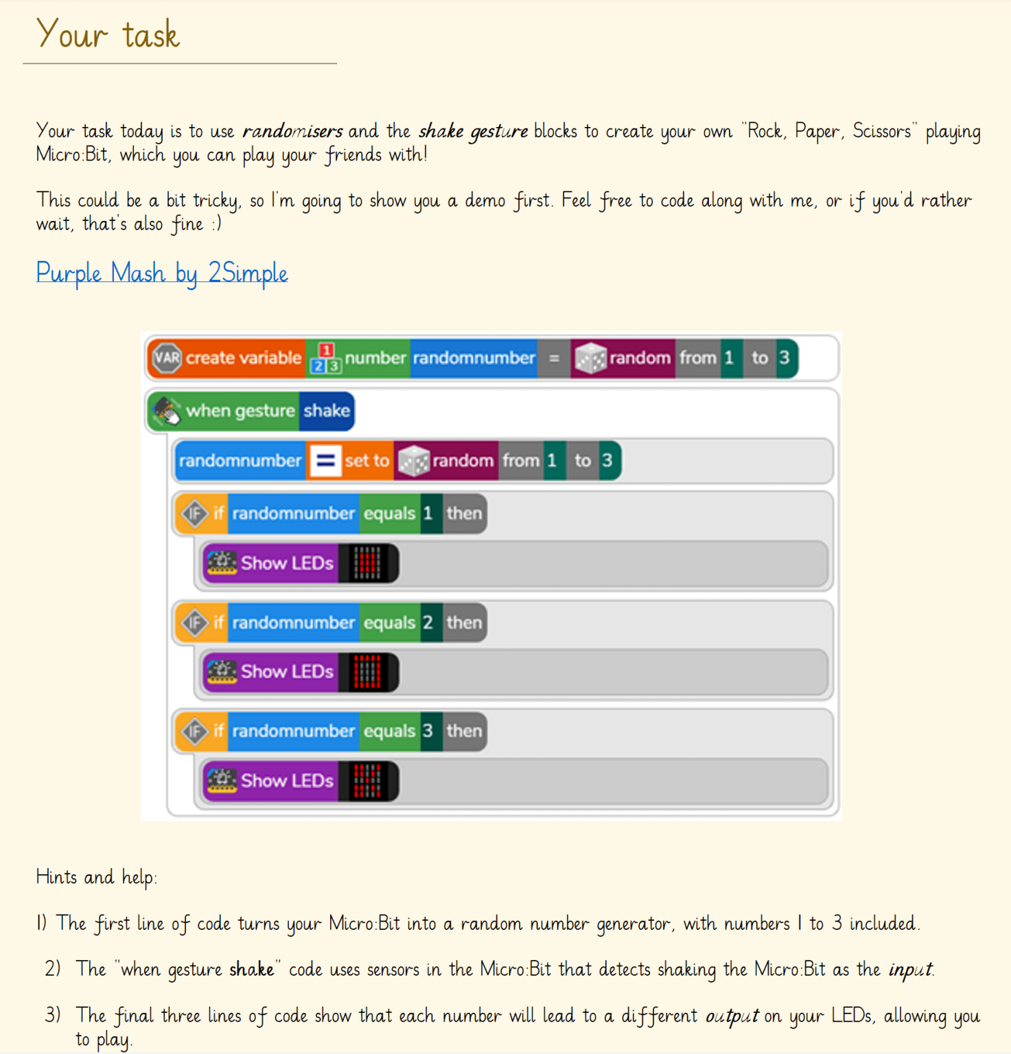 Micro:bit projects – Code your own 'rock, paper, scissors' game - Teachwire
